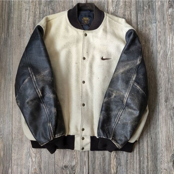 Nike | Jackets & Coats | Very Rare 991 Nike Letterman Jacket 3xl | Poshmark
